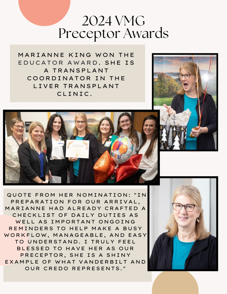Vanderbilt Adult Ambulatory Operations Preceptor Award Recipients | Vanderbilt Adult Ambulatory ...